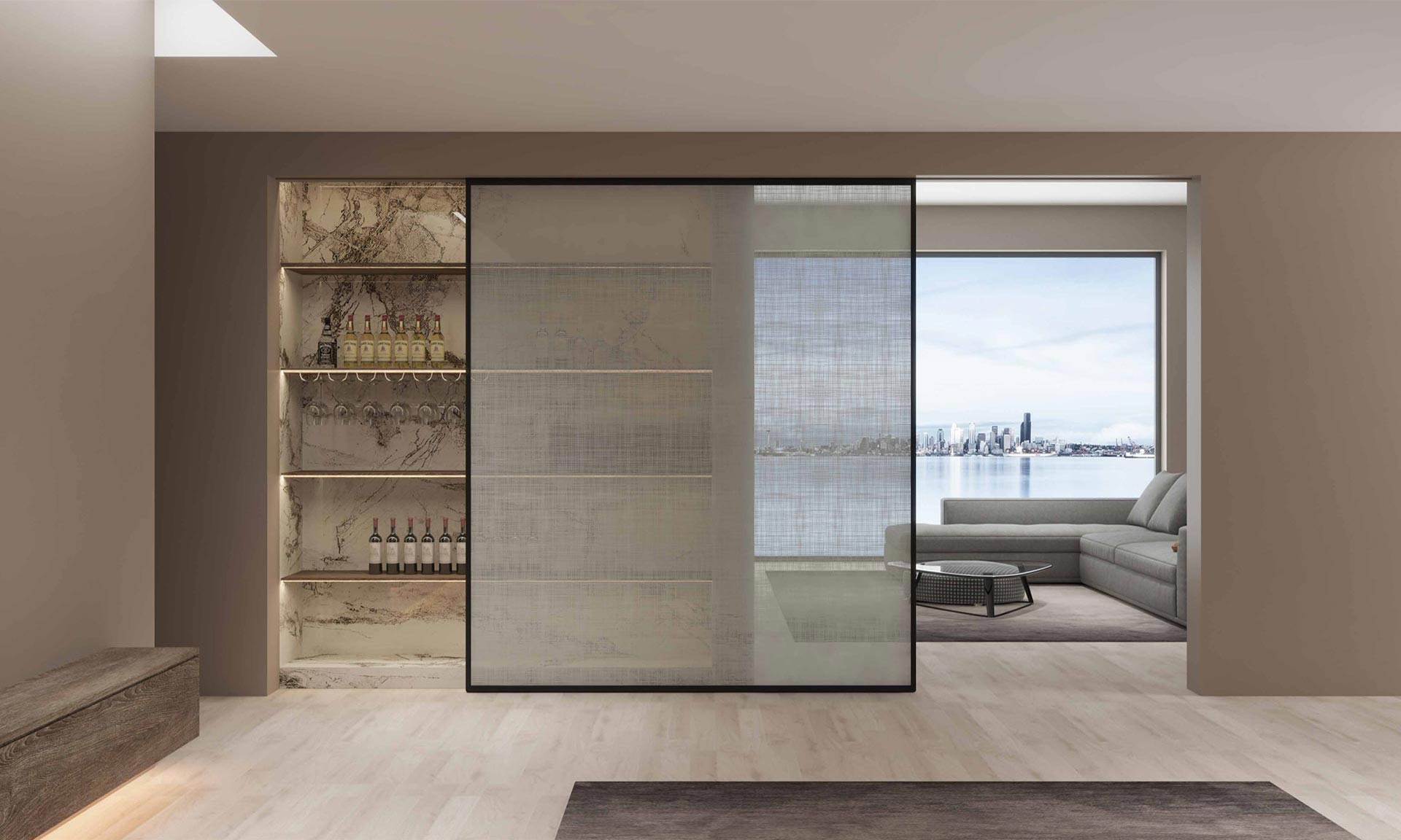 Magnetic Hanging Automatic Door-